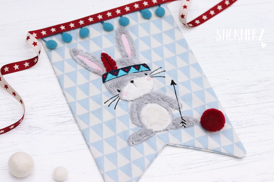 Embroidery File Indian Rabbits Set 10x10 - Etsy