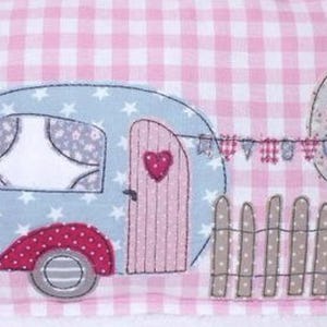 Embroidery File Reverse Caravan Camper 13x18 Doodle - Etsy