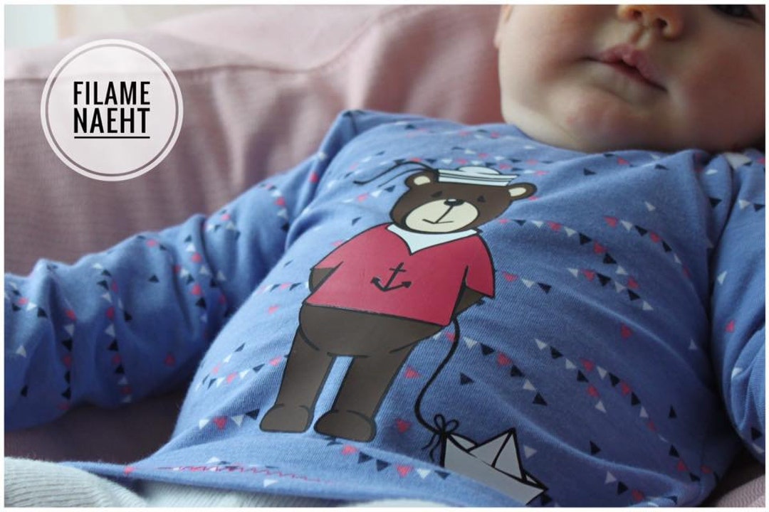 Plotter File Bear Emil the Sailor Plotter Template - Etsy Australia
