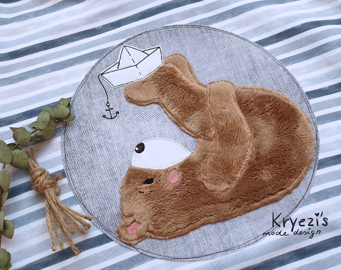 Embroidery File Little Emil With Paper Boat 10x10 - Etsy