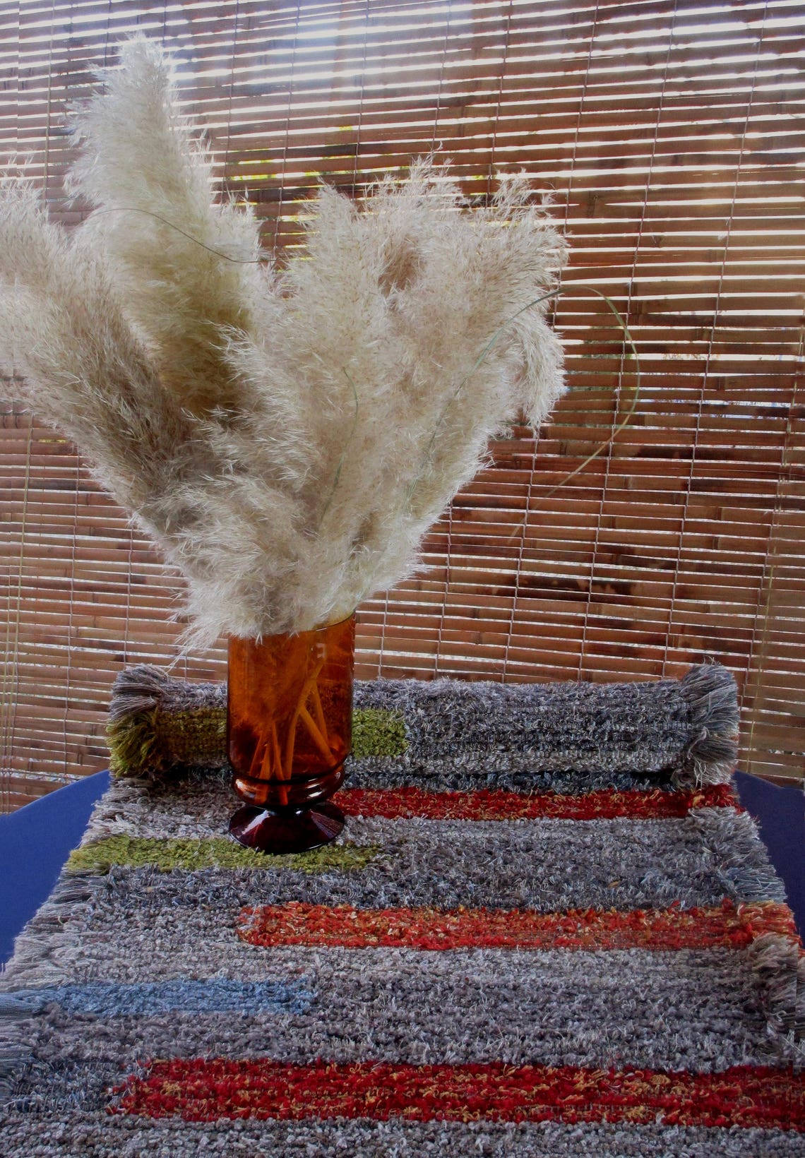 Handmade! Handwoven Chenille Rug, Floor Textile, Using Tapestry ...