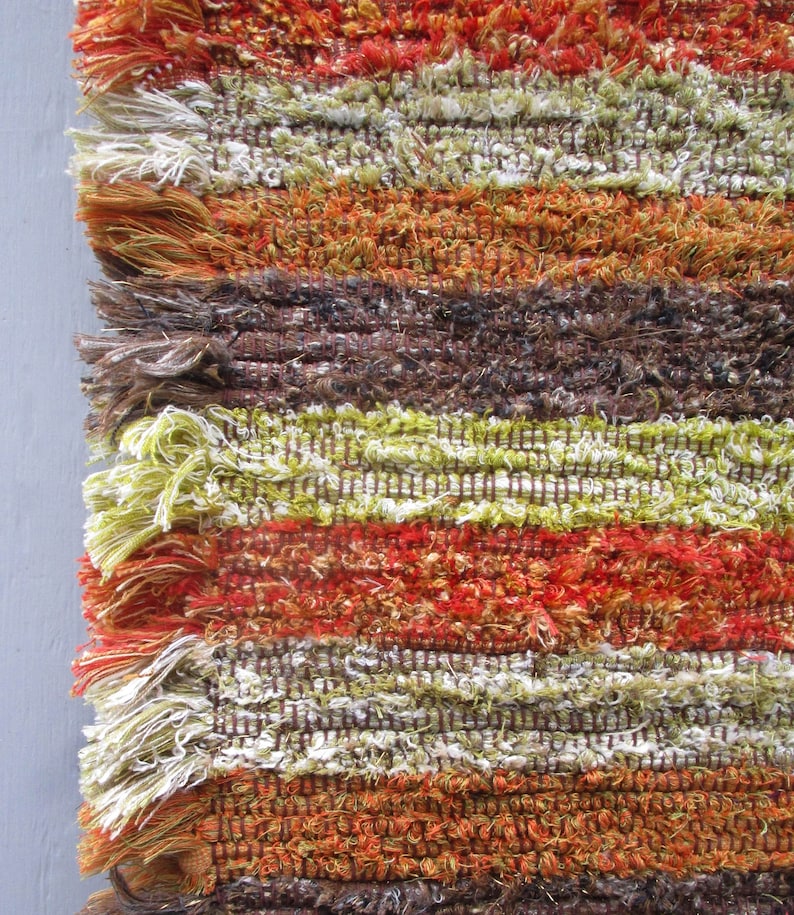 Handwoven Cozy Chenille Rug, Weaving, Loom-woven, Handmade, Size: 24" X ...