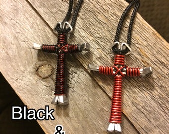 Cowboy cross necklace | Etsy