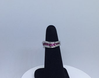 Pink ice ring | Etsy