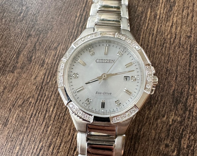 Elegant Citizen Eco-drive Solar Ladies Watch With Diamond Bezel ...