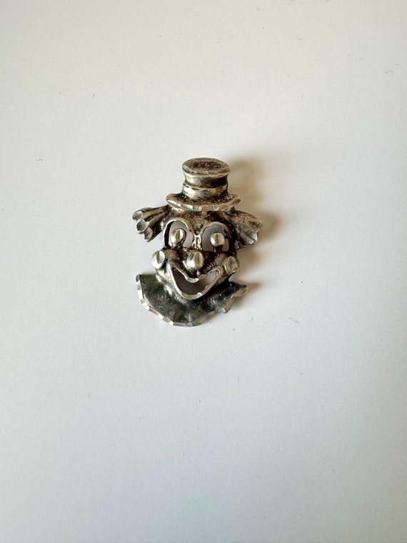 Vintage sterling silver clown - Gem