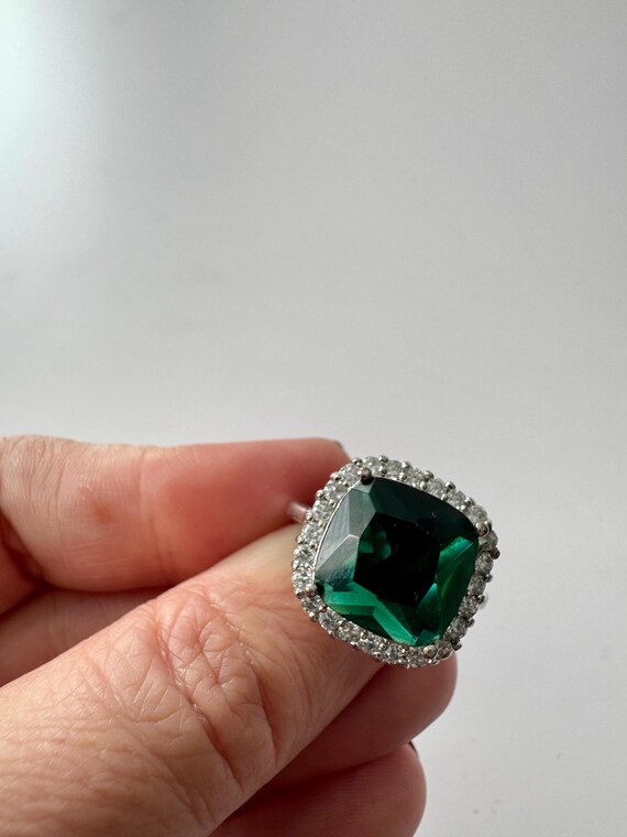 Vintage rhinestone cocktail ring - Gem