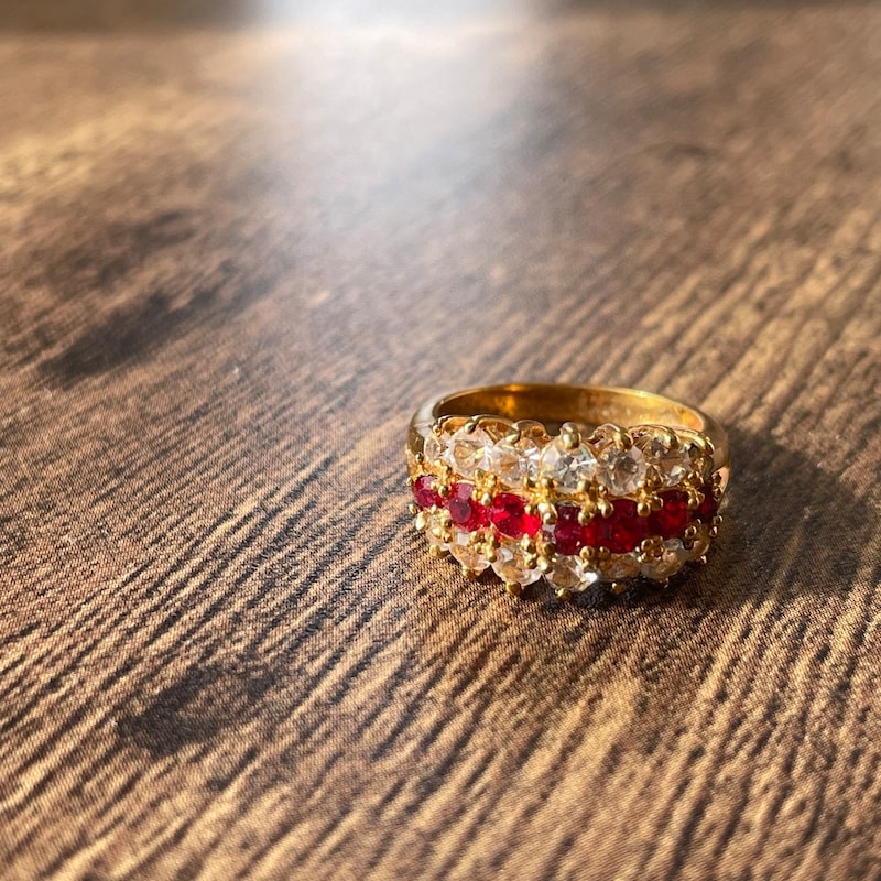 Gold Rings With Red Stone - Etsy