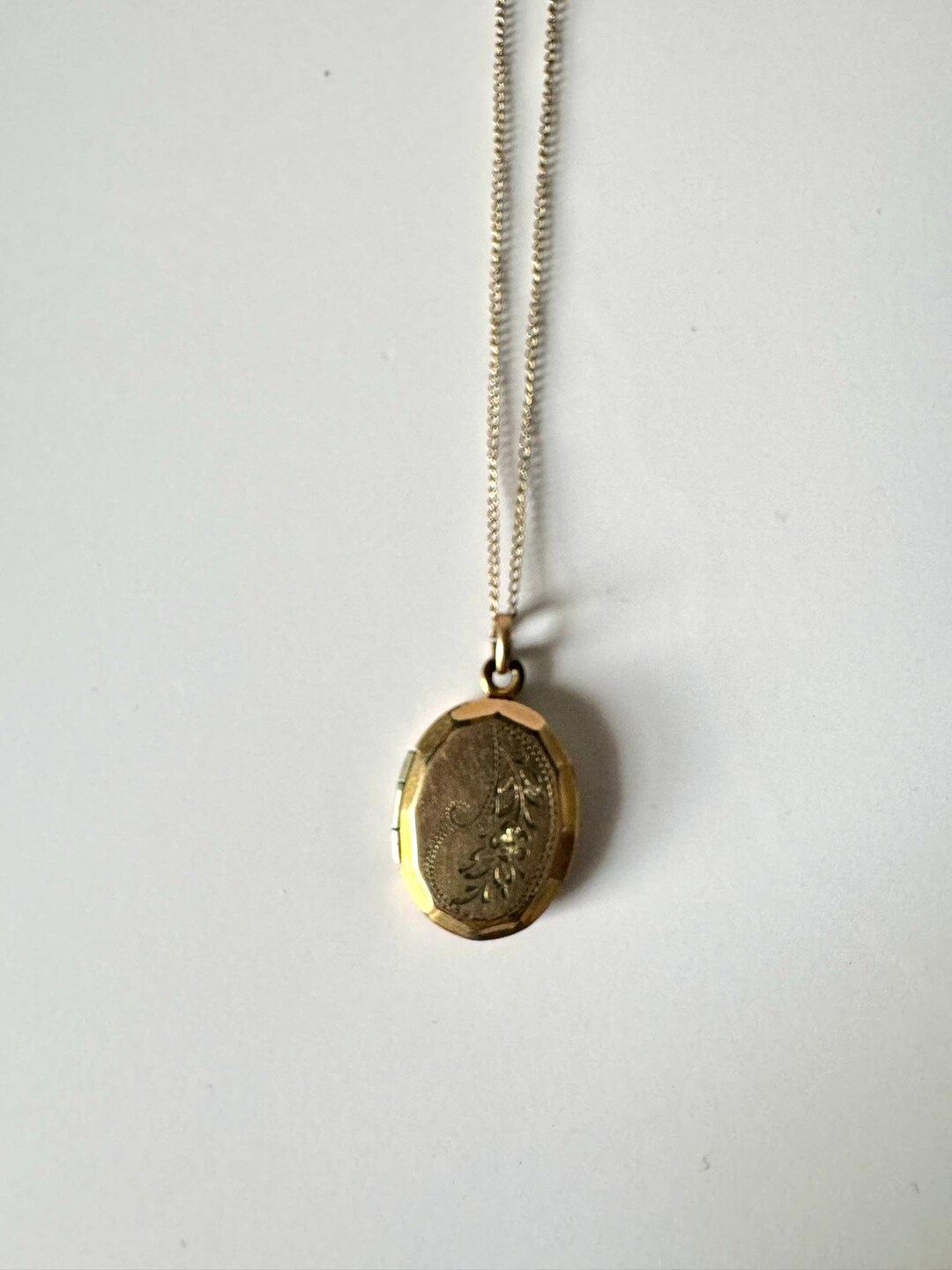 Art Deco Stetson Chain Co. Gold Filled Locket Necklace | Gold Filled ...