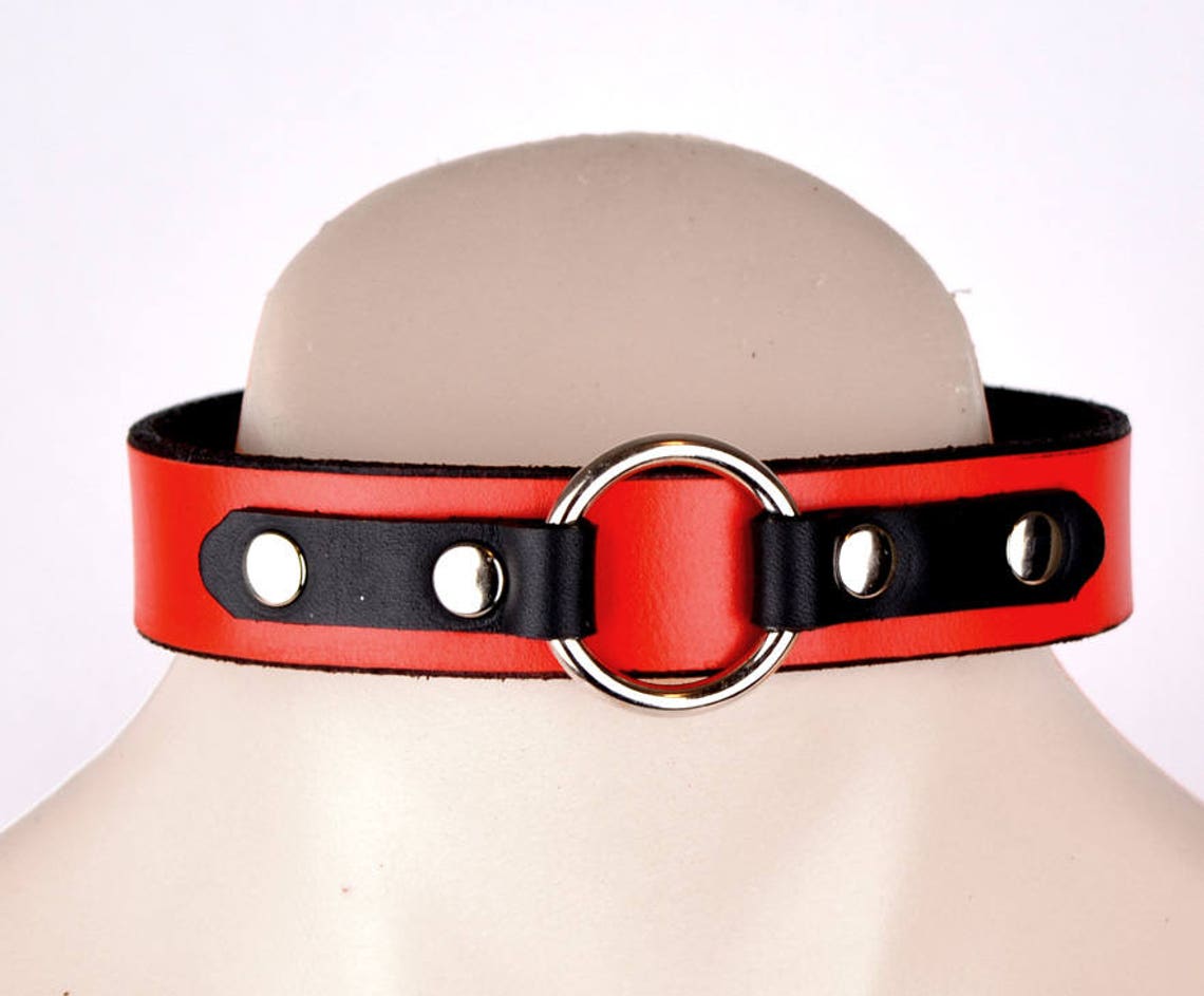 Red with Black trim Deluxe Top Quality Heavy Duty Leather | Etsy