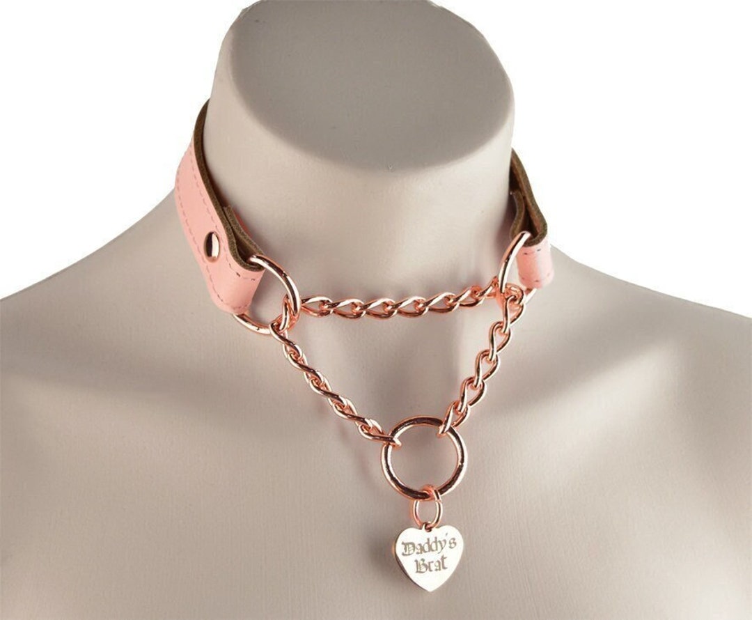 Blush Pink Custom Engraved Martingale Day Collar With Rose Gold Love ...