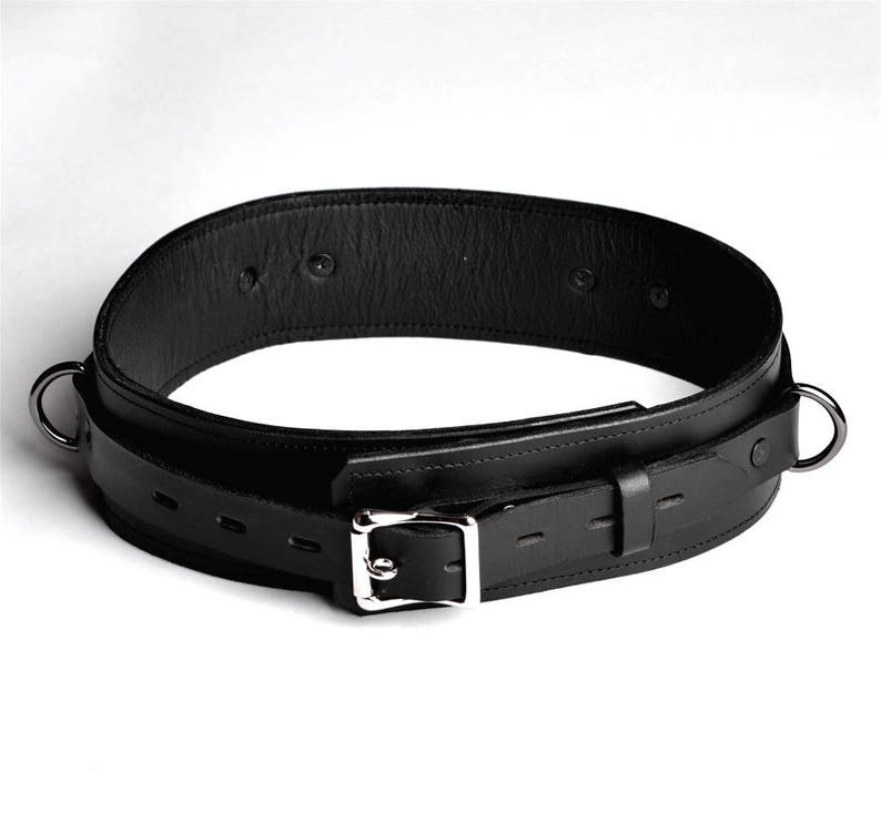 Bondage Belt Black Leather Locking Lockable Restraint Black - Etsy ...