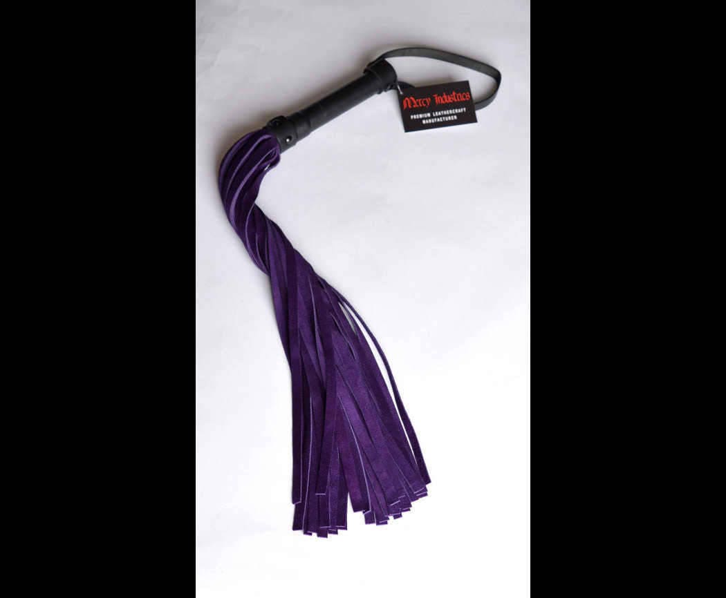 PURPLE DELUXE Beautifully Handcrafted Leather Flogger Quality | Etsy
