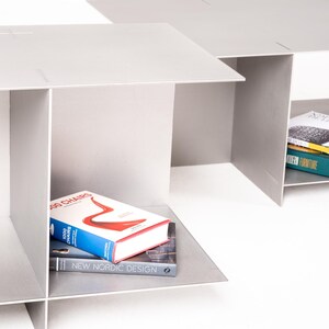 Convertible Bookshelf | Stainless Steel Bookcase | Table Bookcase ...