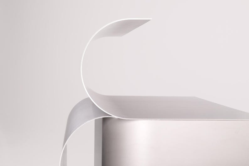 Modern Reception Desk | Stainless Steel Reception Desk | Sculptural ...
