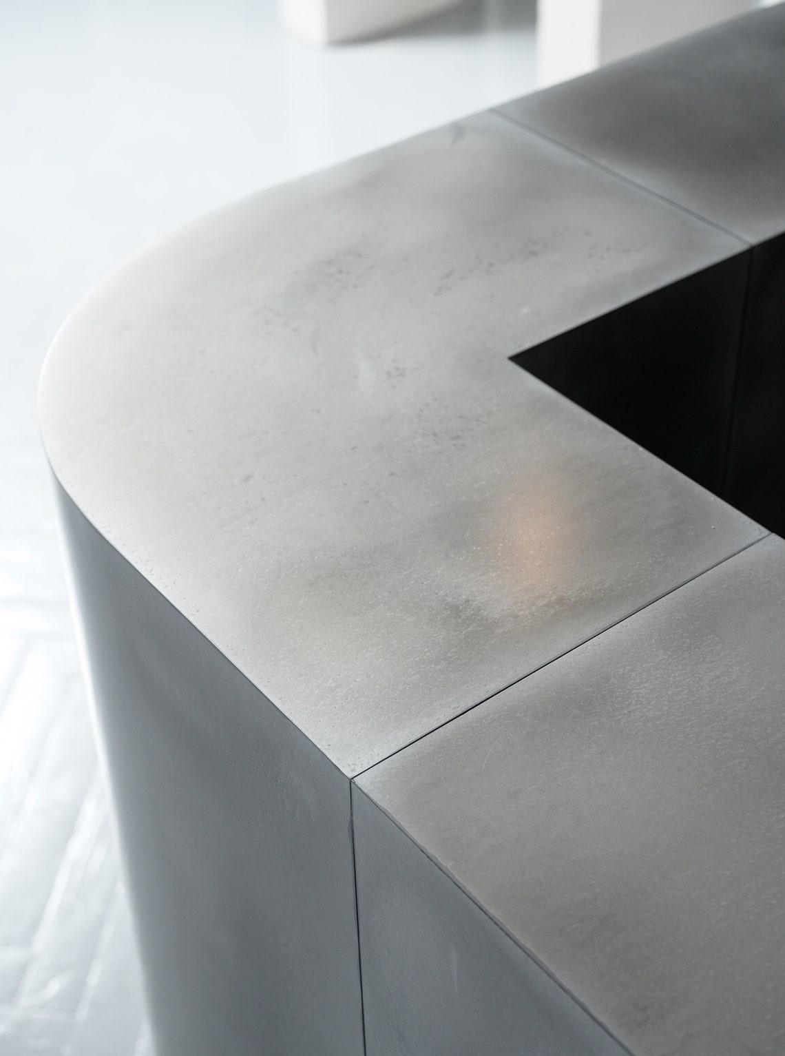 Modern Reception Desk | Custom Reception Desk | Front Desk | Steel ...