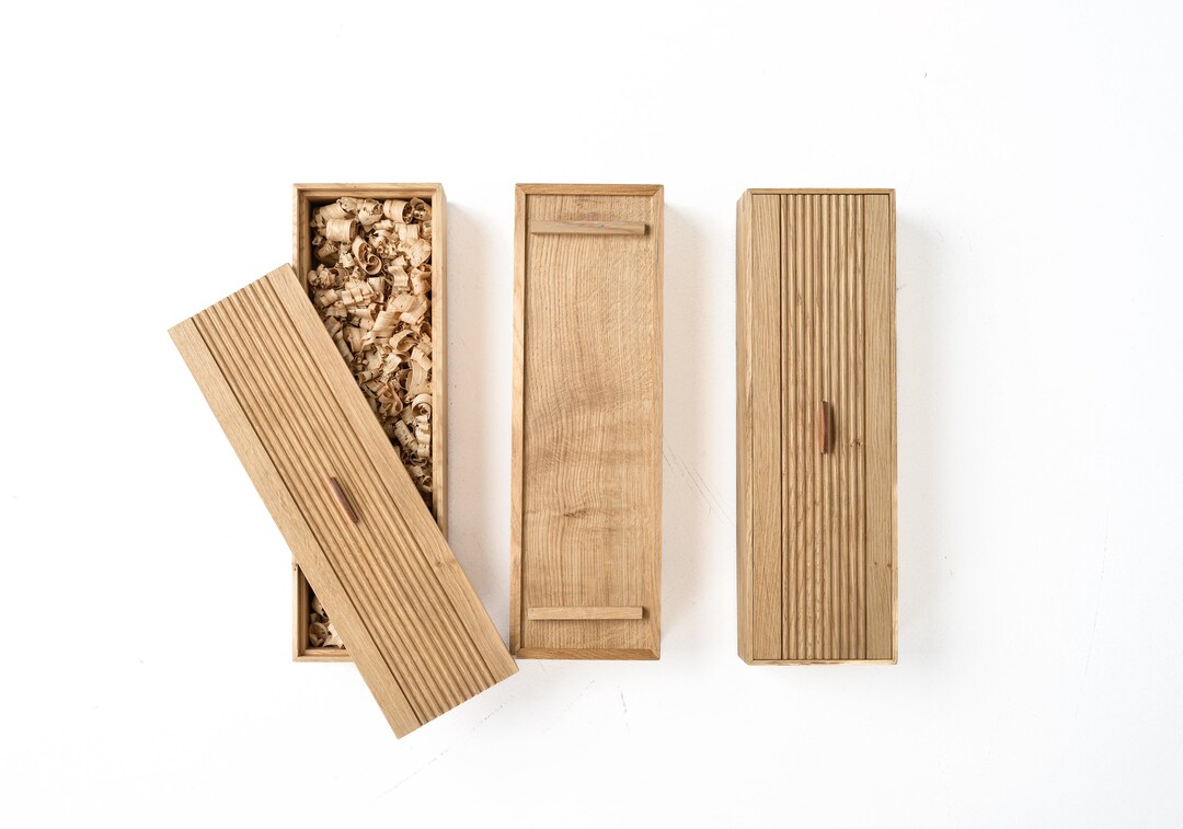 Handcrafted White Oak Spice Box | Japanese-inspired Kitchen Storage - Etsy