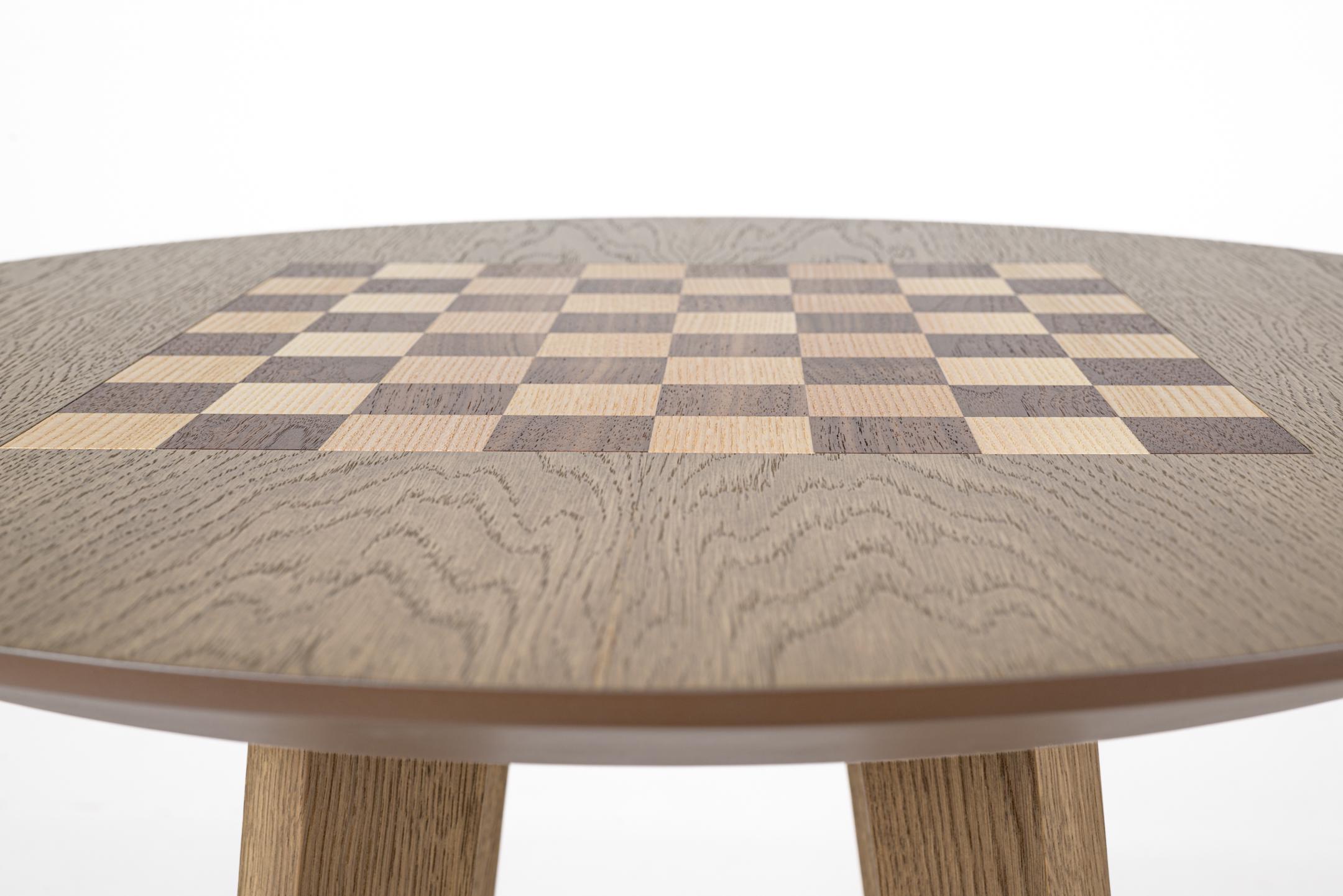 Oak Chess Table | Modern Chess Table | Natural Wood | Chessboard - Etsy