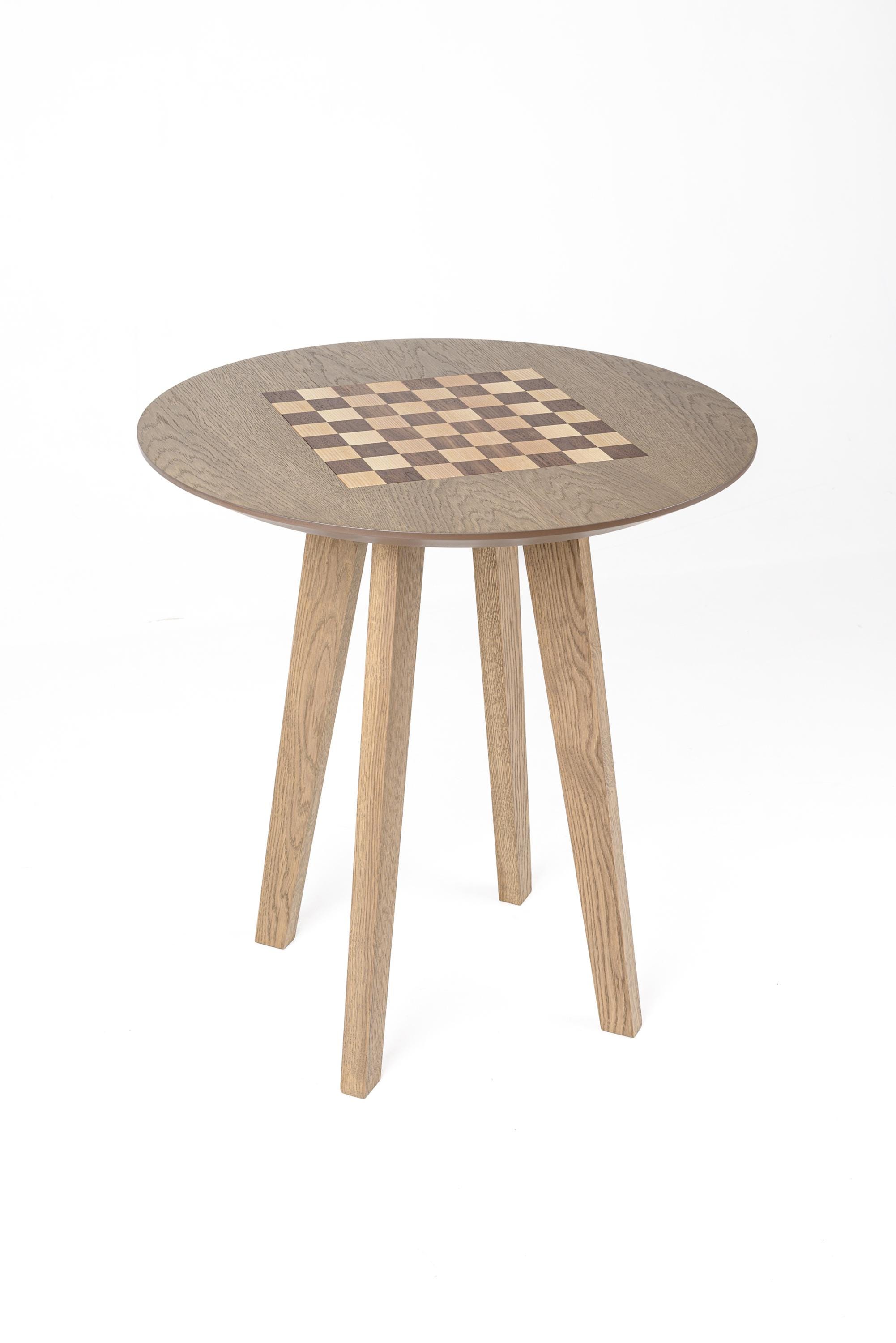 Oak Chess Table | Modern Chess Table | Natural Wood | Chessboard - Etsy