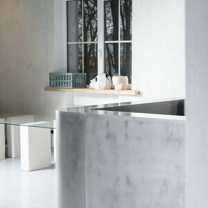 Modern Reception Desk | Custom Reception Desk | Front Desk | Steel ...