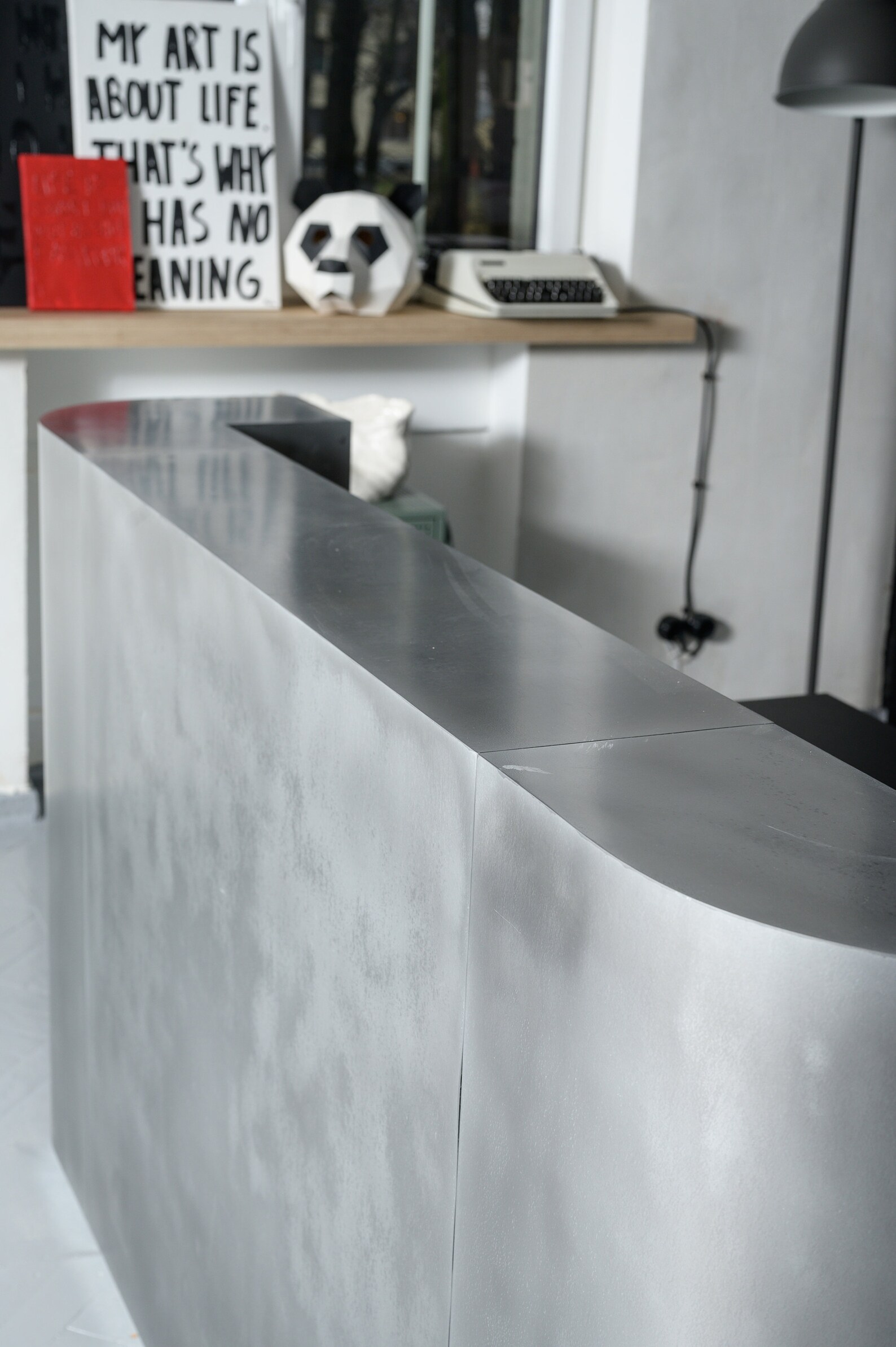 Modern Reception Desk Custom Reception Desk Front Desk Steel Counter - Etsy