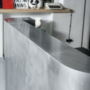 Modern Reception Desk Custom Reception Desk Front Desk Steel Counter - Etsy
