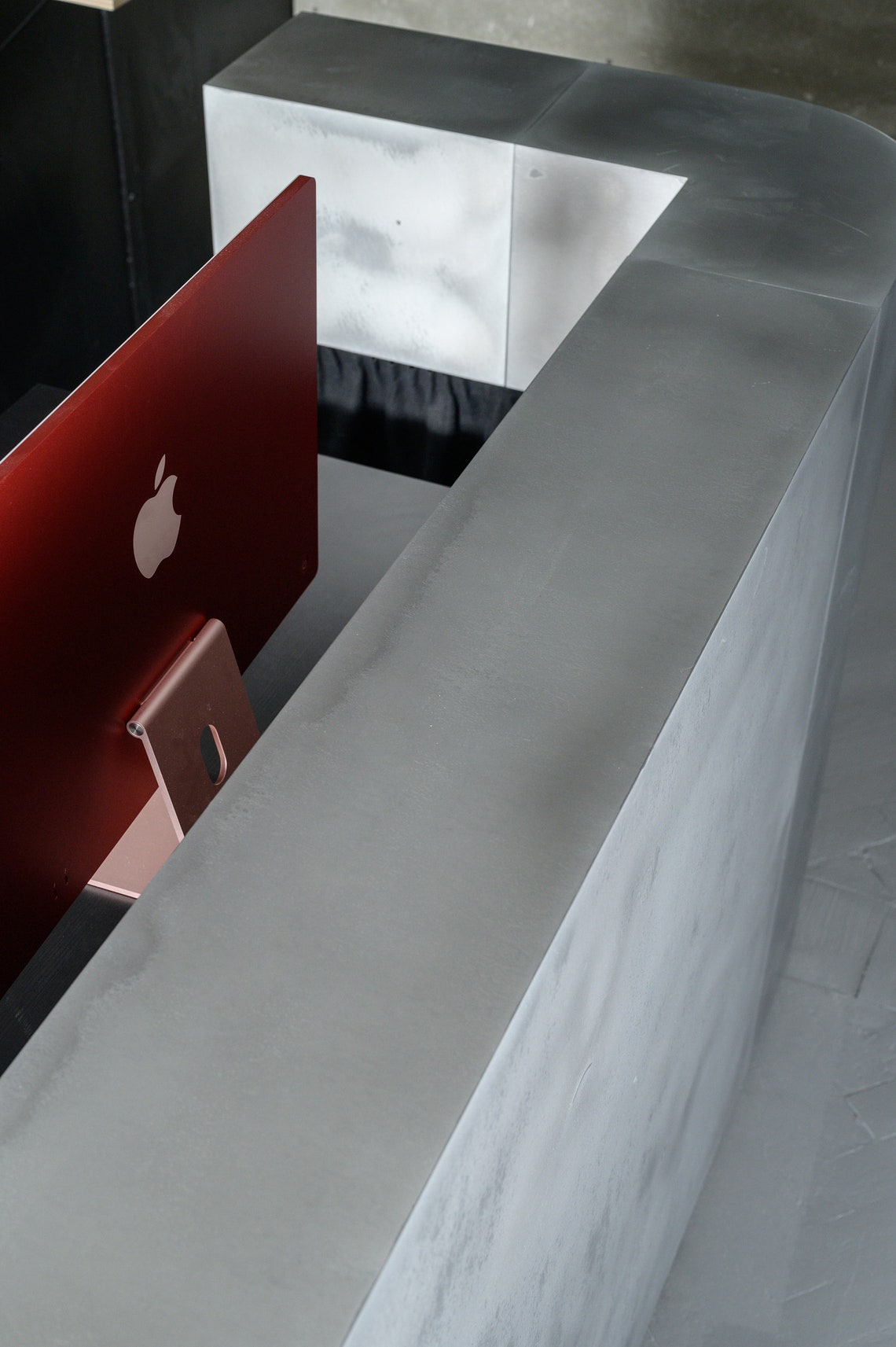 Modern Reception Desk | Custom Reception Desk | Front Desk | Steel ...