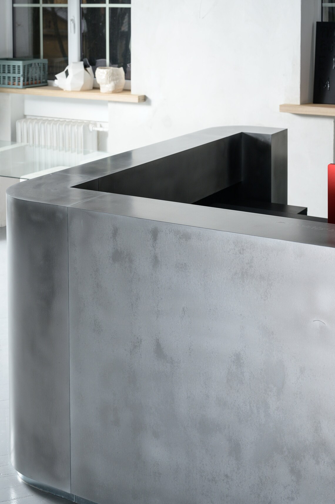 Modern Reception Desk Custom Reception Desk Front Desk Steel Counter - Etsy