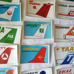 Airlines of the World Sticker Collection Set of 40 Vintage Decals - Etsy