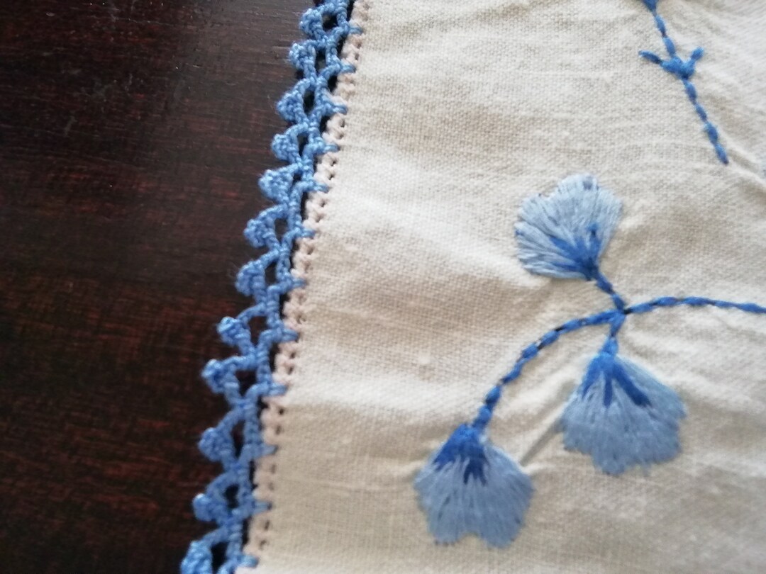 Vintage Azores Island Embroidered Board Cloth: Handmade 1960s Treasure ...