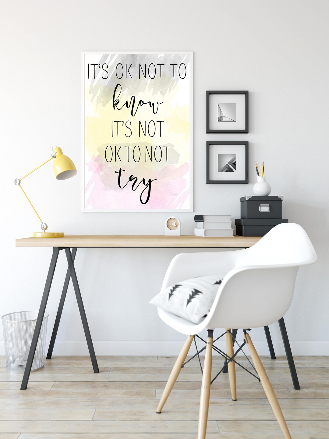 It's Ok Not to Know It's Not Ok to Not Try DIGITAL PRINTABLE Perfect ...