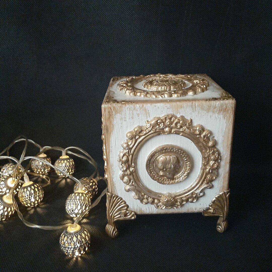 Tiered Tray Decor Wood Block Art Wood Block Decor Coffee Table Decor ...