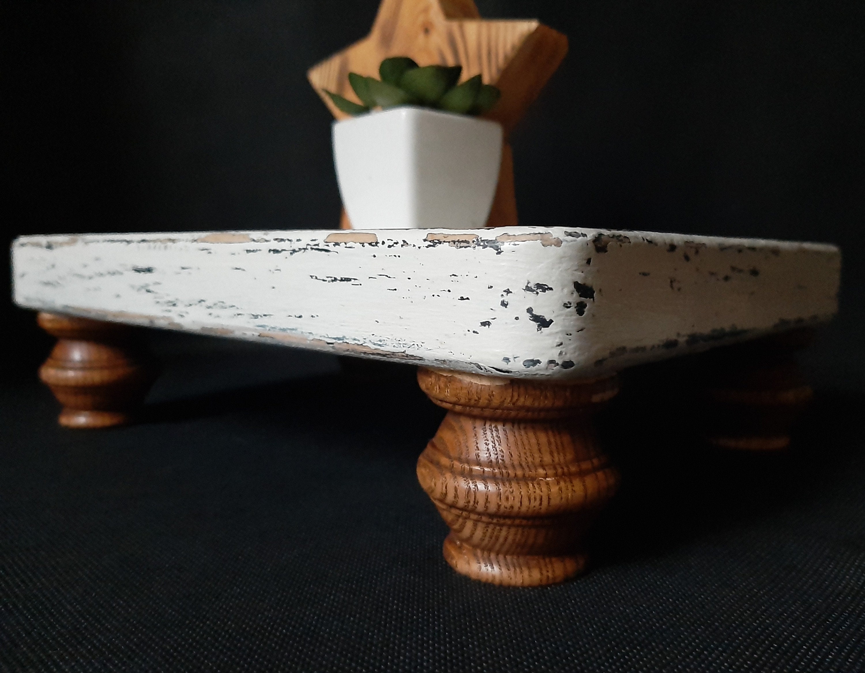 Wooden farmhouse riser Wood kitchen stand riser Rustic wood | Etsy