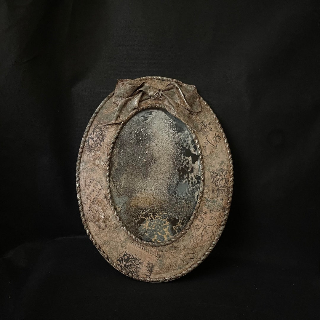 Old Fashioned Mirror Etched Mirror Wall Distressed Mirror Mirror With ...