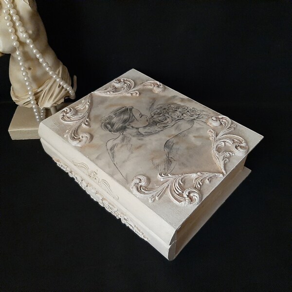 Wooden Book Box - Etsy