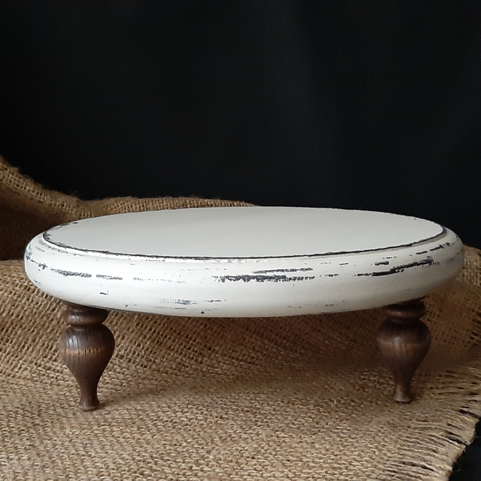 Farmhouse Wood Riser Country Chic Decor Wood Riser Stand Rustic Riser ...