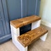 Personalized Kids Step Stool, Rustic Step Stool, Farmhouse Design, Toddler Step Stool, Handmade ...