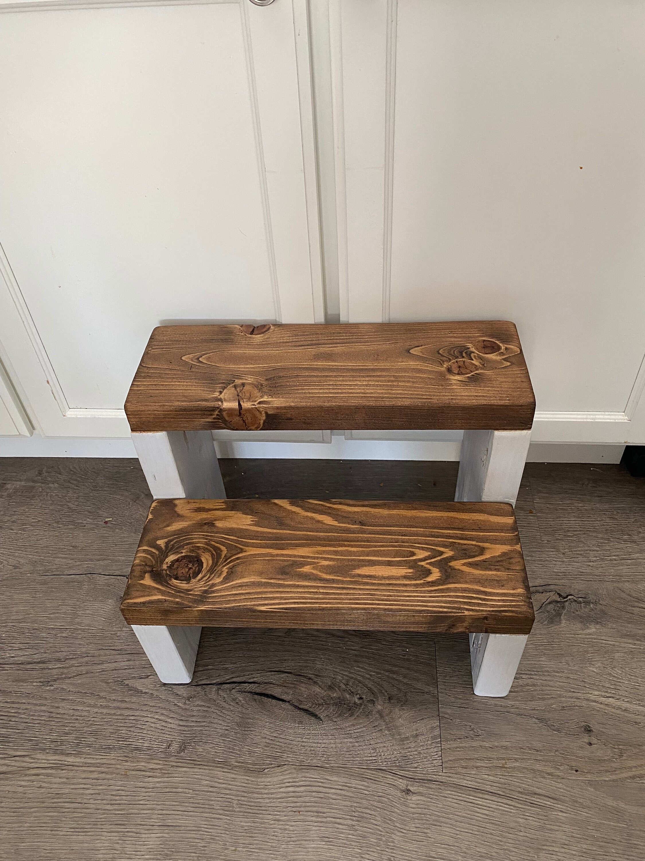 Personalized Kids Step Stool, Rustic Step Stool, Farmhouse Design ...