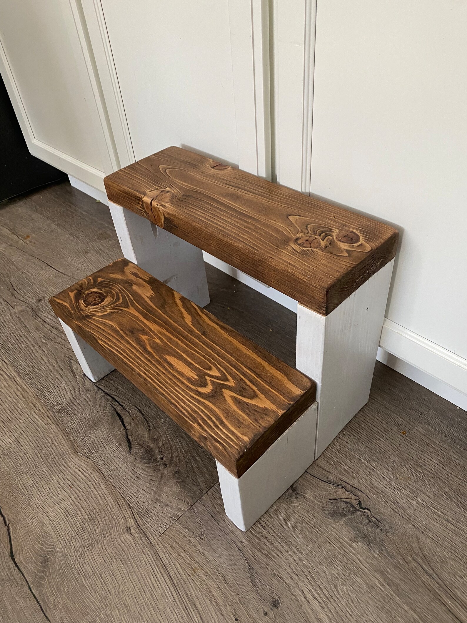 Personalized Kids Step Stool, Rustic Step Stool, Farmhouse Design ...