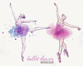 Watercolor dance | Etsy