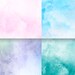 Watercolor Digital Paper Watercolor Backgrounds Pastel - Etsy