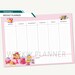 Weekly Planner Printable Tea Party Planner for Print Digital - Etsy