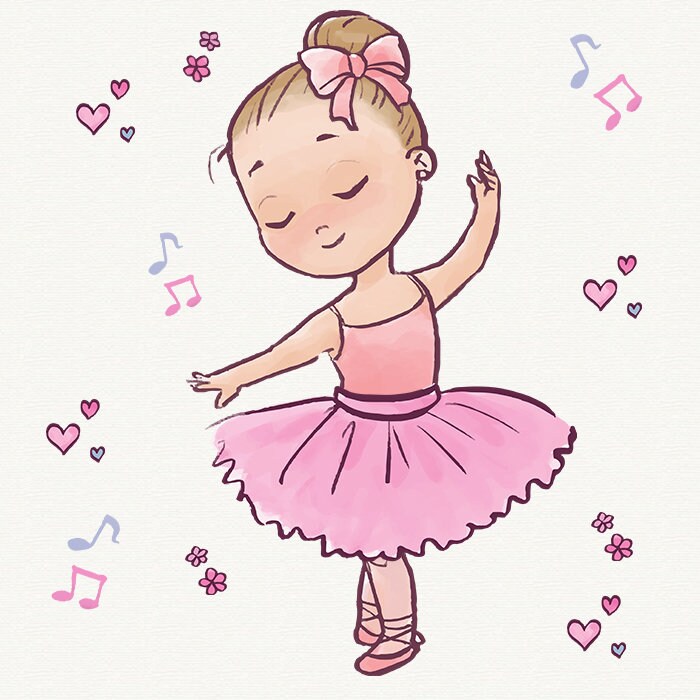 Ballerina Clipart Watercolor Ballet Shoes Ballerina Dress - Etsy
