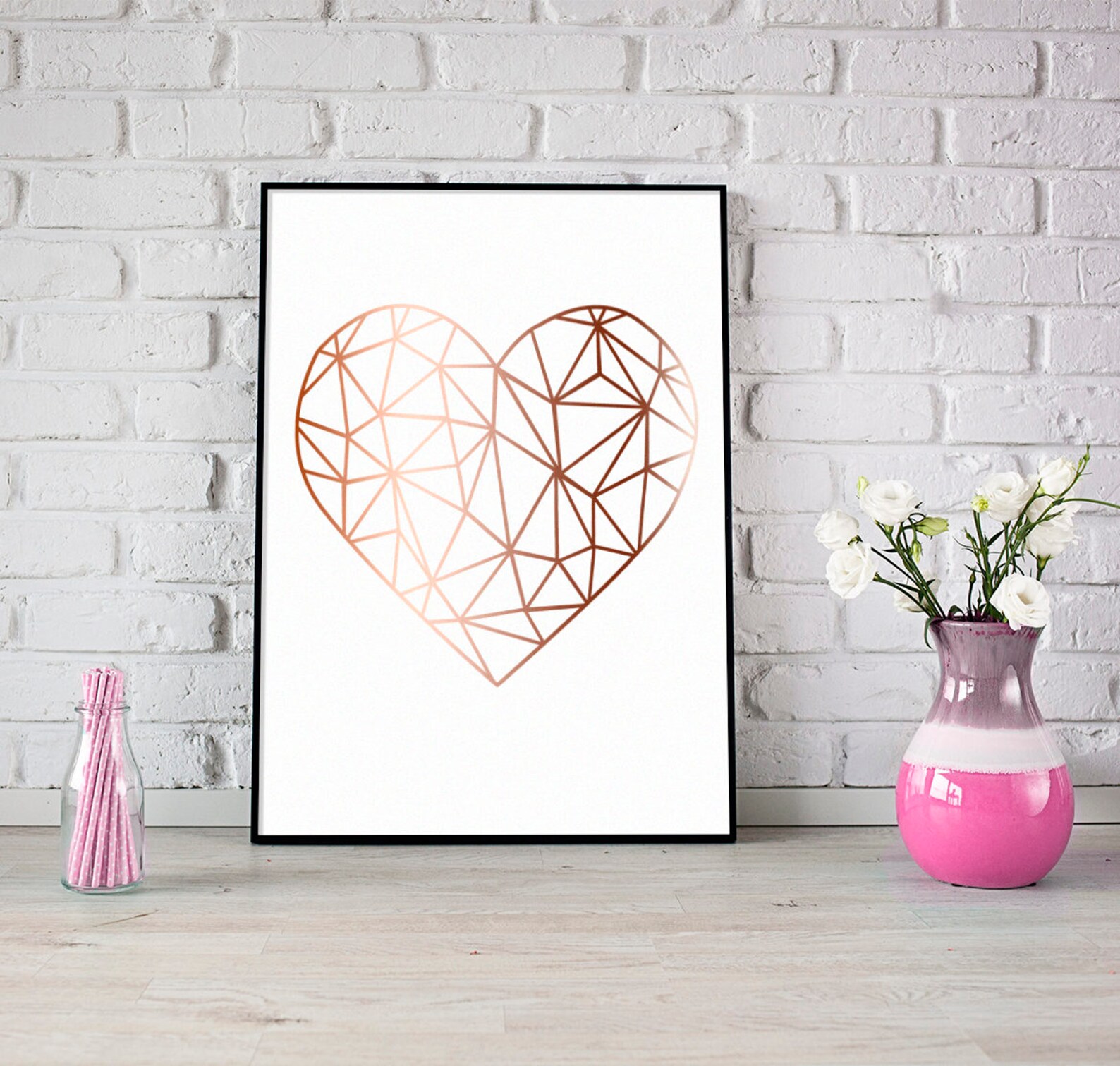 Heart SVG DFX Vector File Polygonal Download Vector File - Etsy