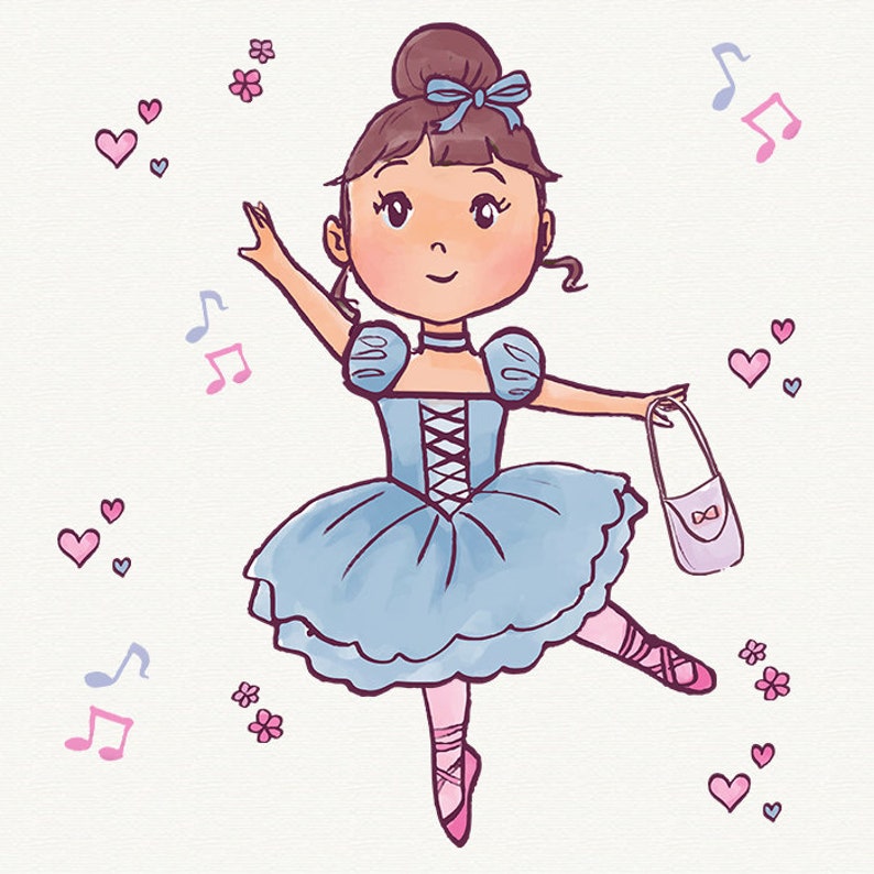 Ballerina Clipart Watercolor Ballet Shoes Ballerina Dress - Etsy