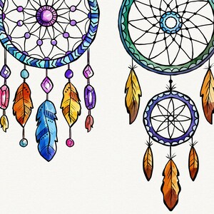 Tribal Clip Art Dream Catcher Ethnic Clipart Wild Vector Clip Art Boho ...