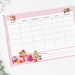 Weekly Planner Printable Tea Party Planner for Print Digital - Etsy
