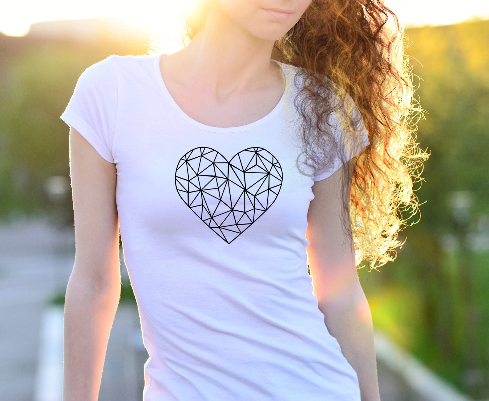 Heart SVG DFX Vector File Polygonal Download Vector File - Etsy