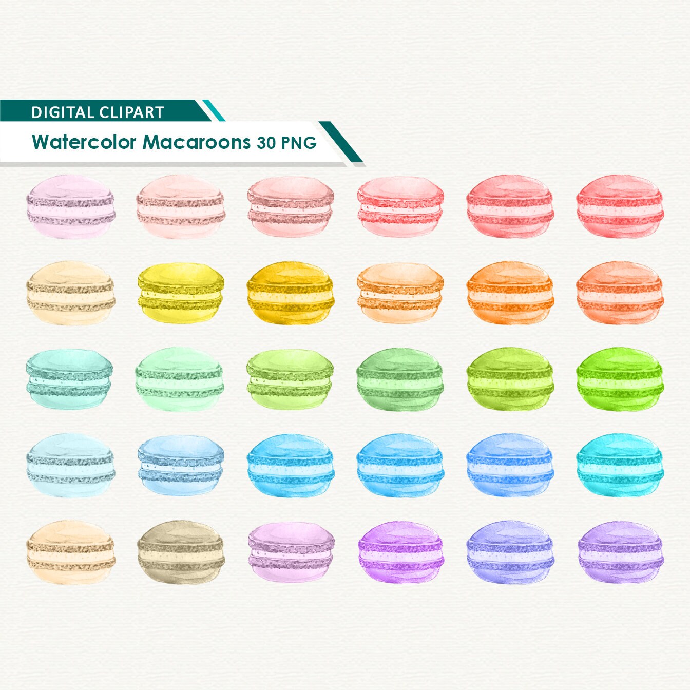 Dessert Clipart Macaroons Clip Art Cake French Patisseries - Etsy