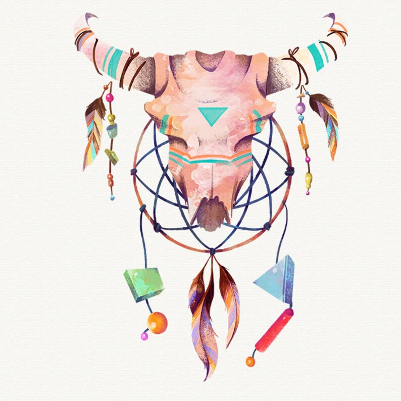 Dreamcatcher Clipart Dream Catcher Printable Arrow Tribal | Etsy